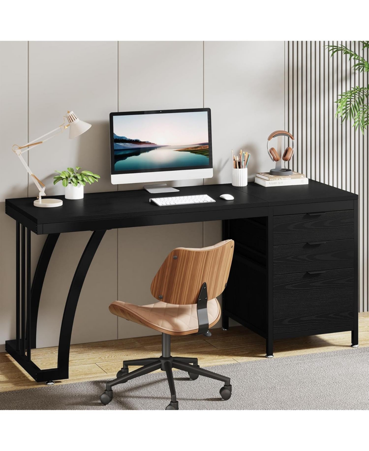 Click here for Tribesigns Computer Desk with 3 Drawers  Pc Desk w... prices