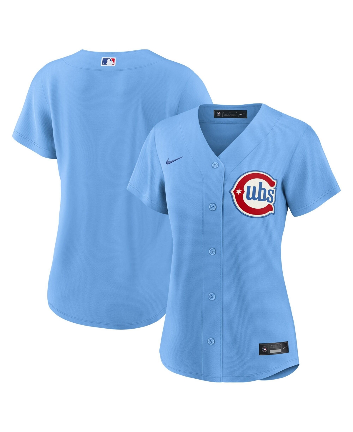 Click here for Nike Womens Light Blue Chicago Cubs Alternate Repl... prices