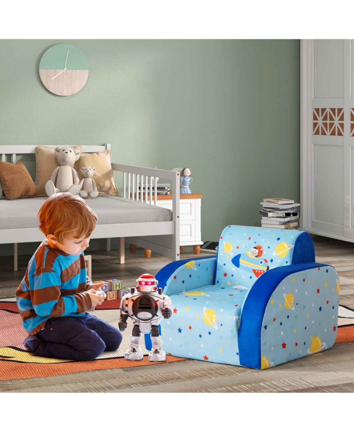 Click here for Gouun 3-in-1 Convertible Flip-Open Kids Sofa for P... prices