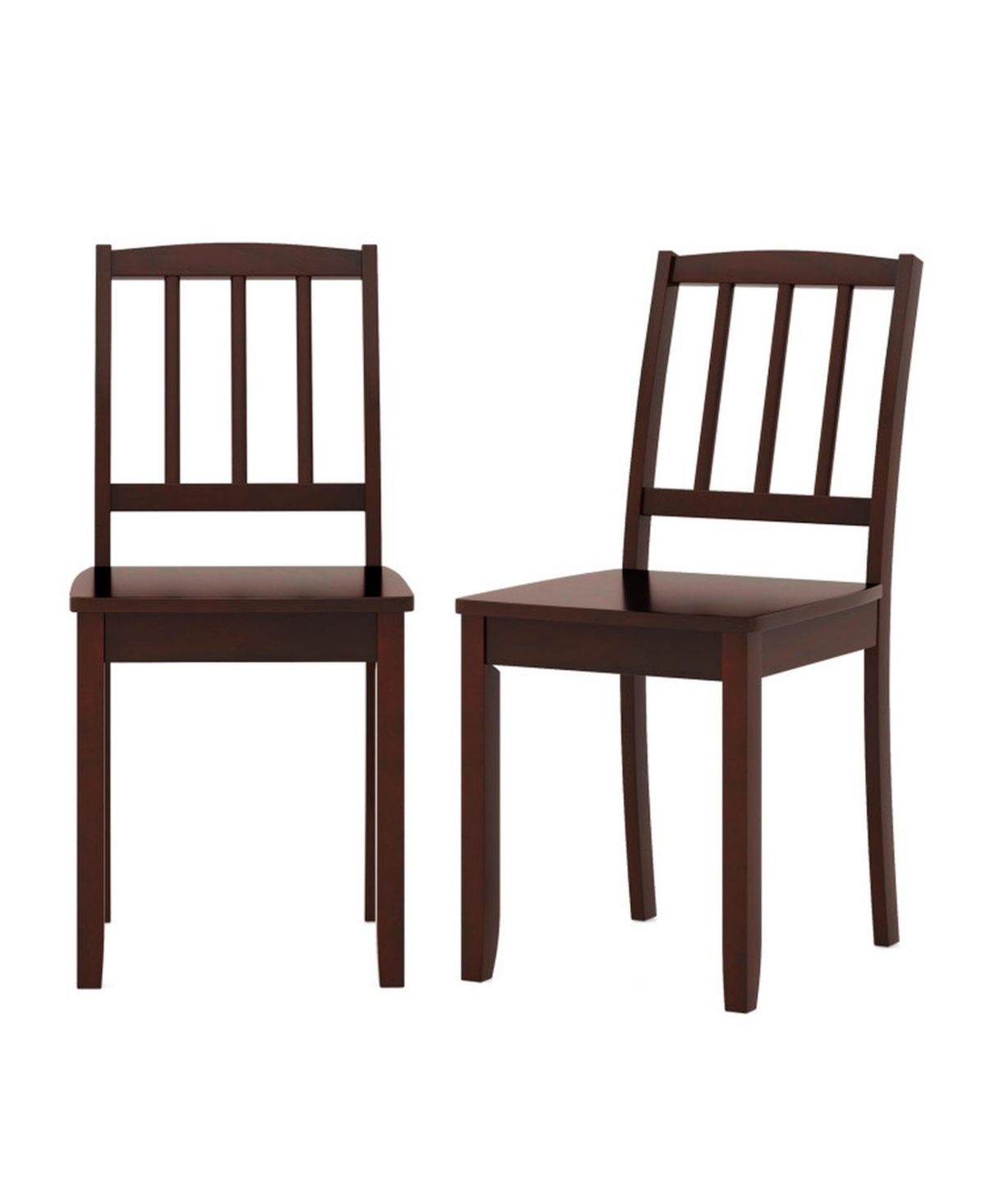 Click here for Gouun Wood Dining Chair Set of 2 with Curved Backr... prices