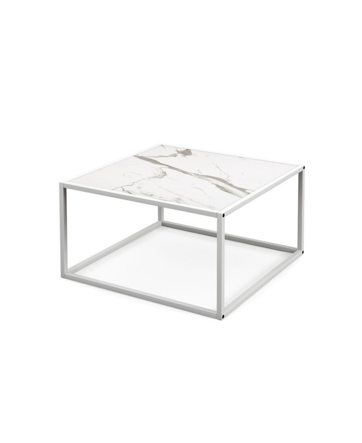 Click here for Gouun Square Coffee Table with Faux Marble Top and... prices