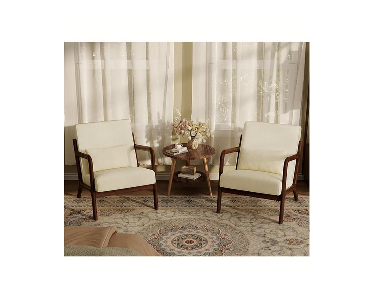 Click here for gaomon 2-Piece Chenille Accent Chairs  Mid-Century... prices