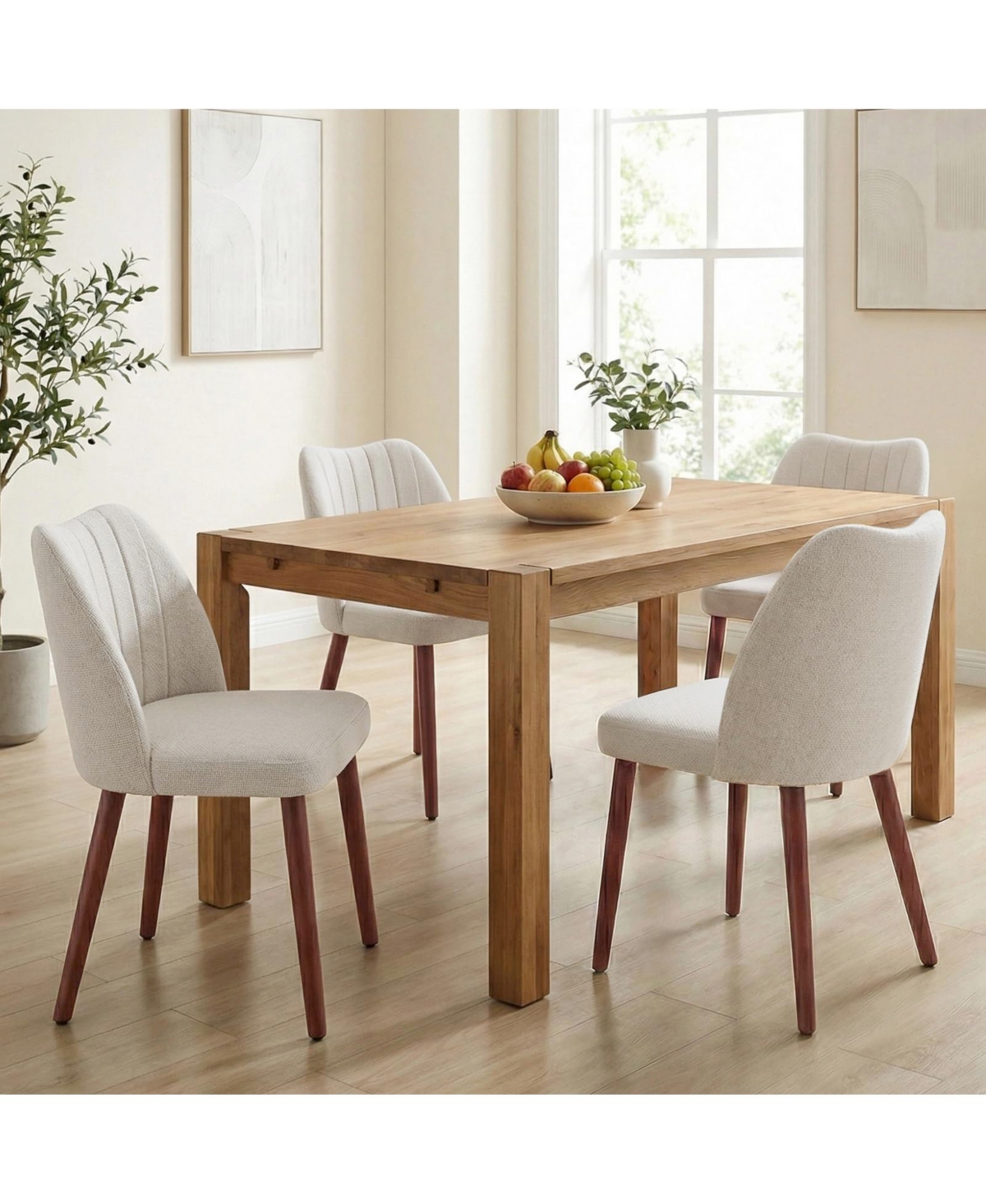 Click here for homfan Set of 4/6 Dining Chairs  Fabric Upholstere... prices