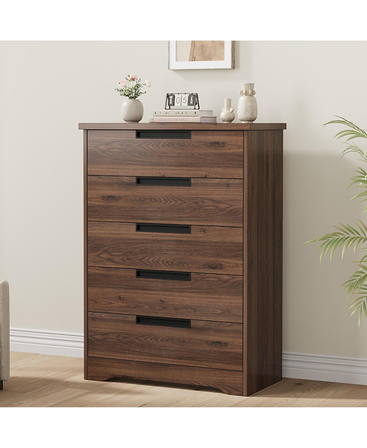 Click here for homfan 5 Drawer Dresser for Bedroom  5 Chest of Dr... prices
