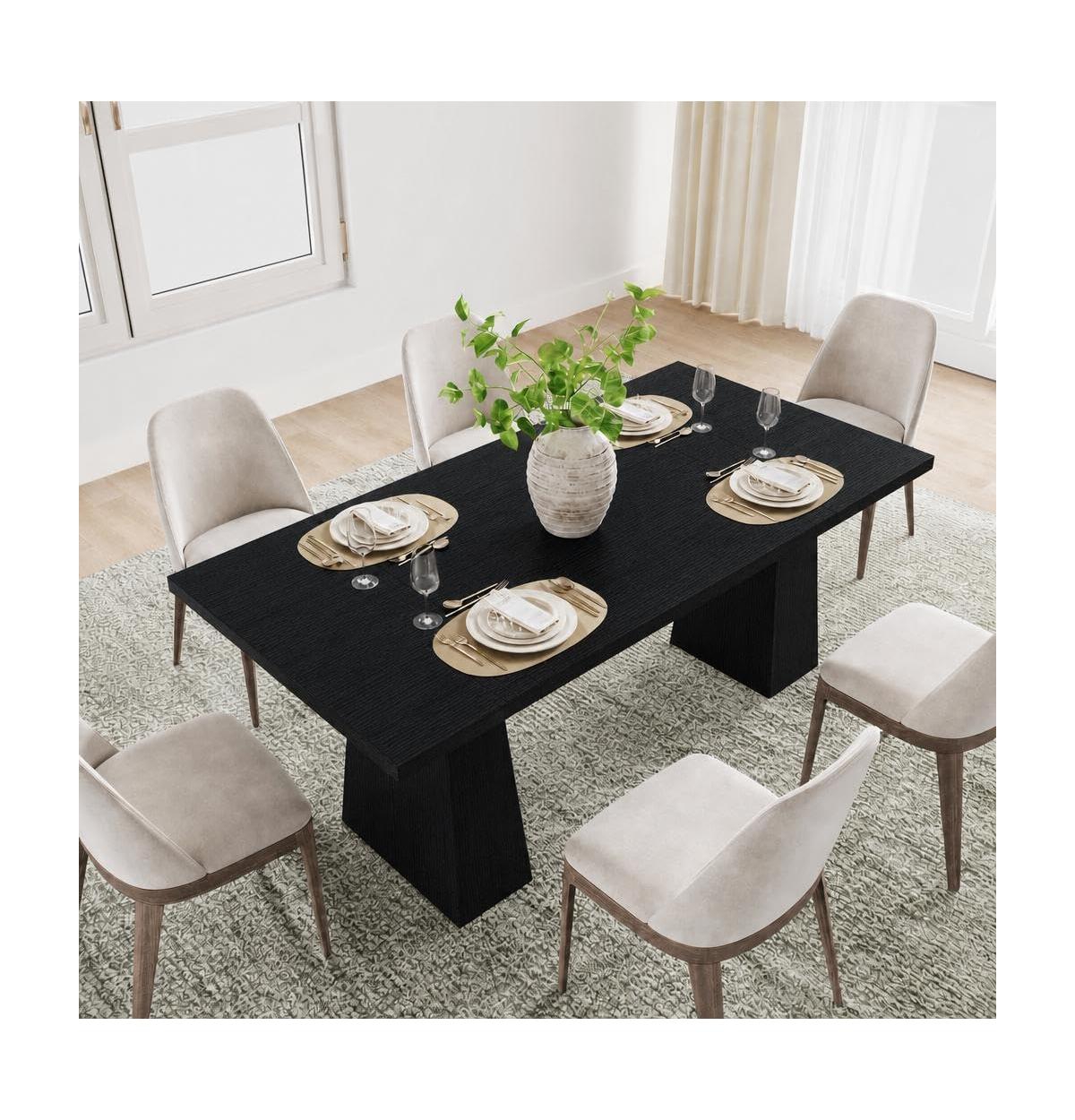 Click here for Farmhouse 71 Inch Dining Table for 6 to 8  Heavy D... prices