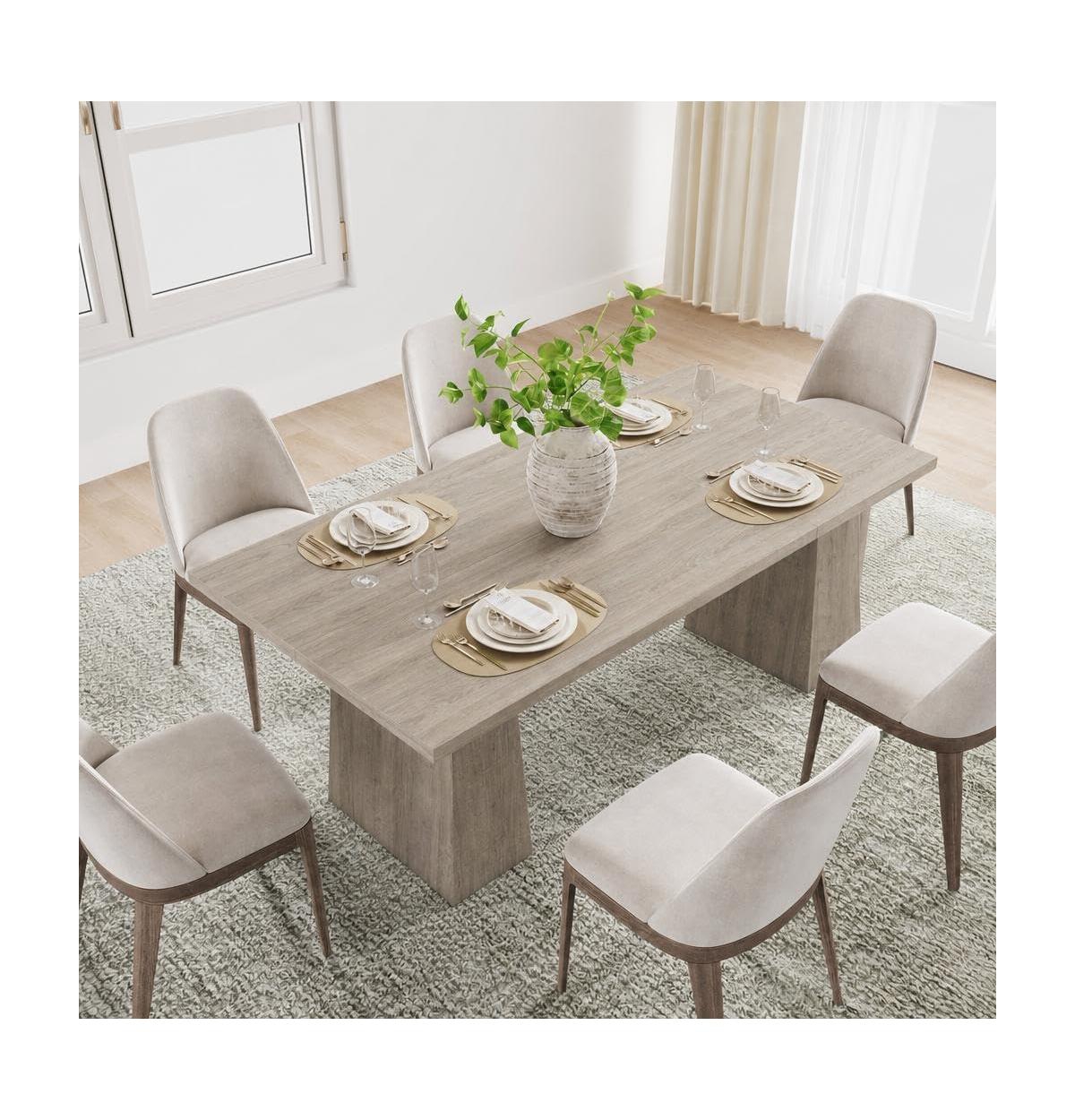 Click here for Farmhouse 71 Inch Dining Table for 6 to 8  Heavy D... prices