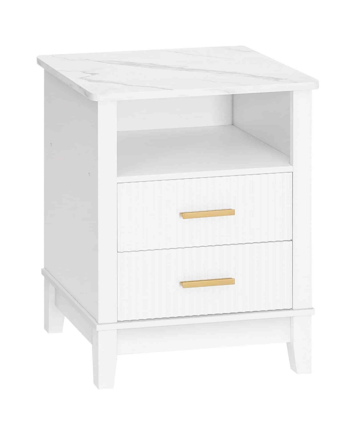 Click here for Slickblue Farmhouse 3-Drawer Side Table 23.6 Inch... prices