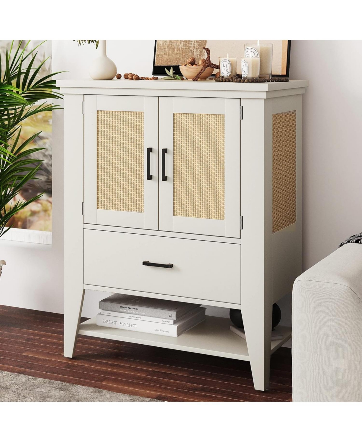 Click here for gaomon Buffet Cabinet  Rattan Storage Cabinet with... prices