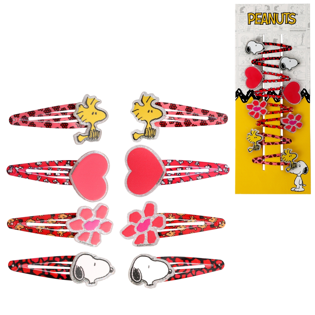 Click here for Peanuts Woodstock and Snoopy Hair Clips 8-Piece Se... prices