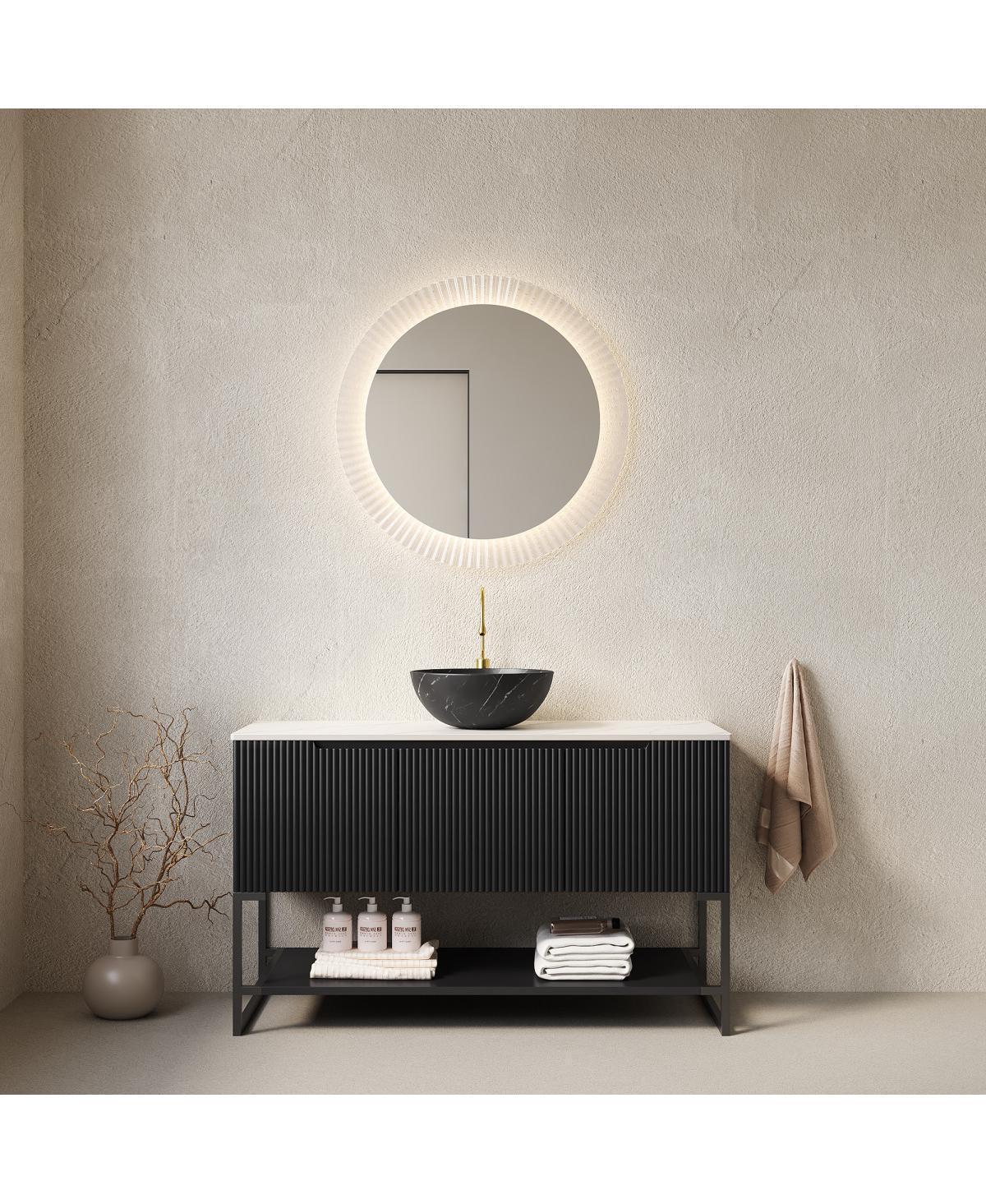 Click here for Sillysis 48 Inch Modern Bathroom Vanity with Ceram... prices