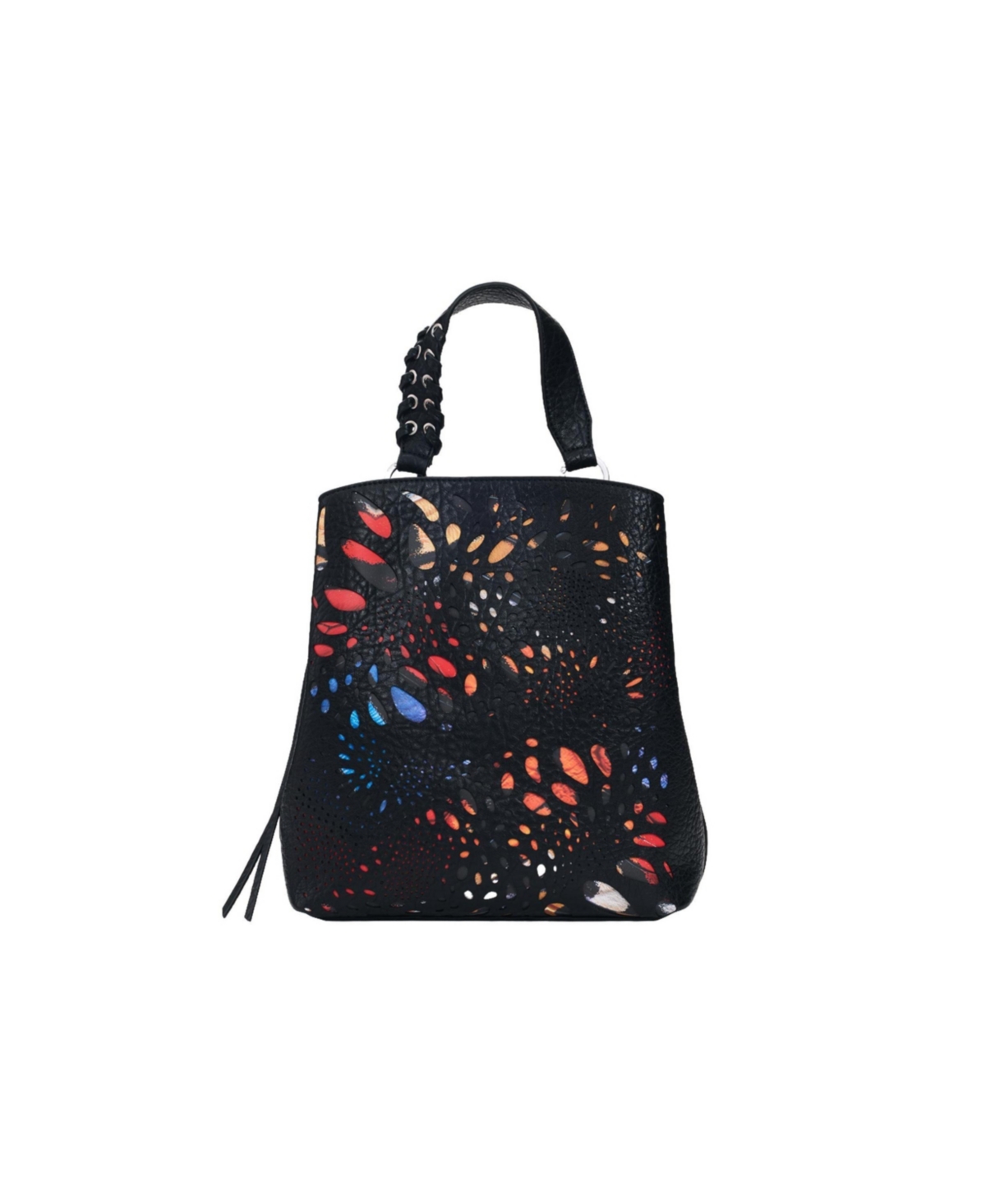 Click here for Desigual Womens Small perforated bag - Black prices