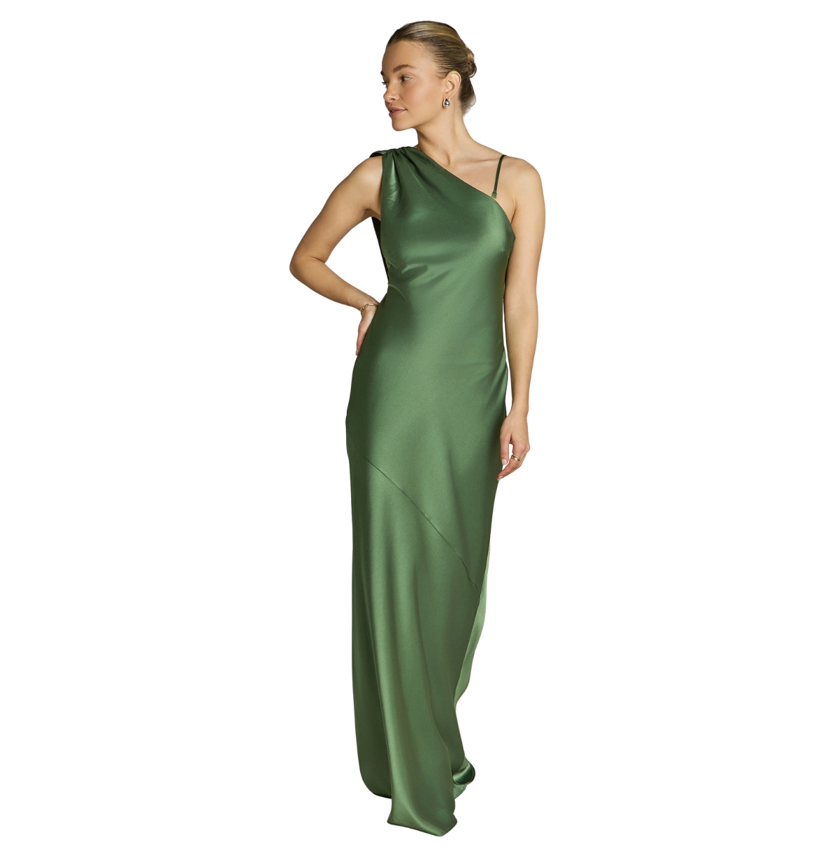 Click here for Rewritten Womens Raye One Shoulder Maxi Dress - Ol... prices