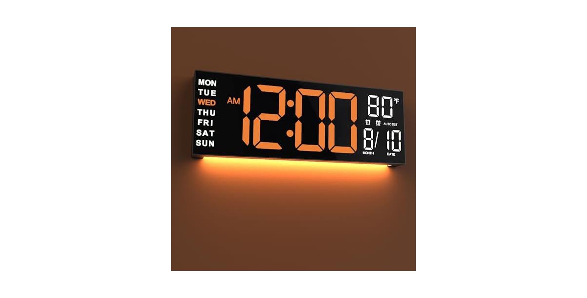 Click here for Jall 16 Inch Large Digital Wall Clock 8 Rgb Colors... prices