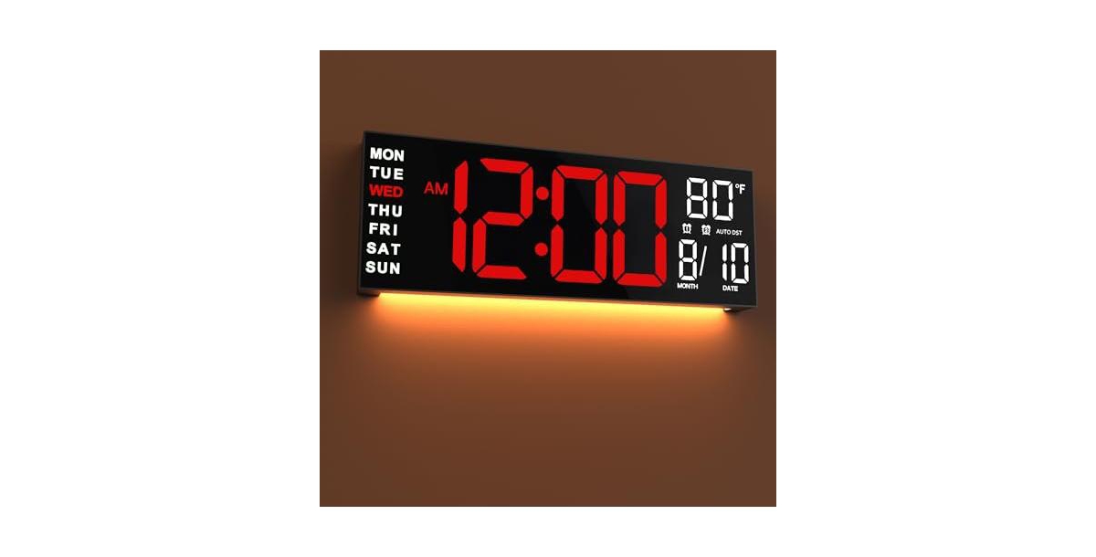 Click here for Jall 16 Inch Large Digital Wall Clock 8 Rgb Colors... prices