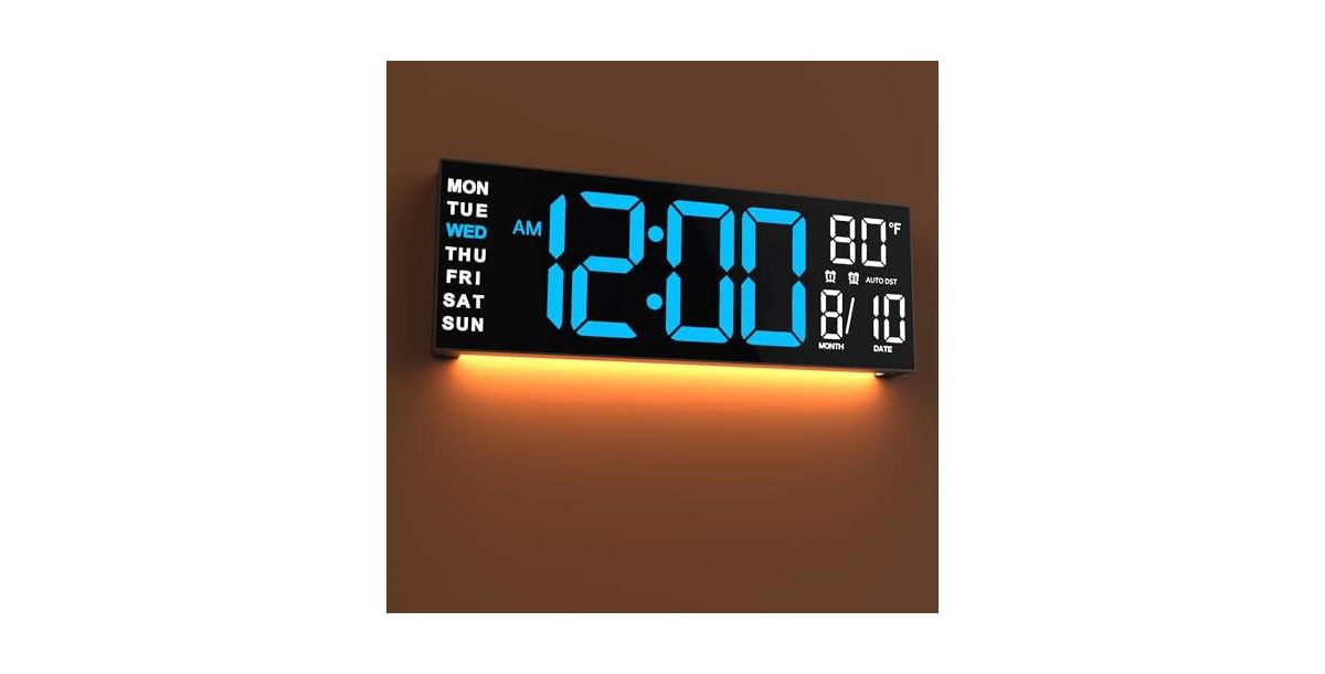 Click here for Jall 16 Inch Large Digital Wall Clock 8 Rgb Colors... prices