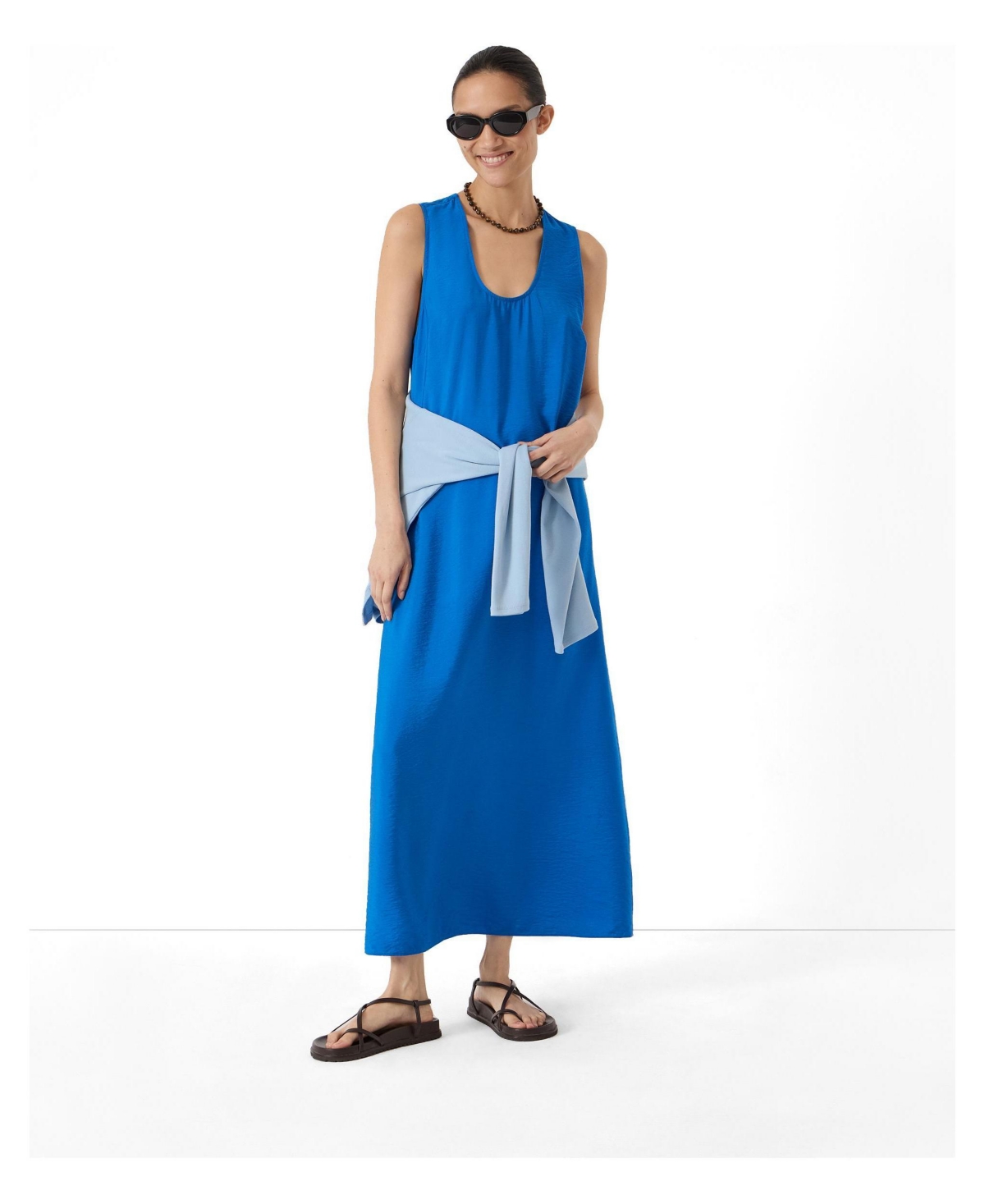 Click here for Hush Womens Sophie Scoop Neck Air Flow Maxi Dress... prices