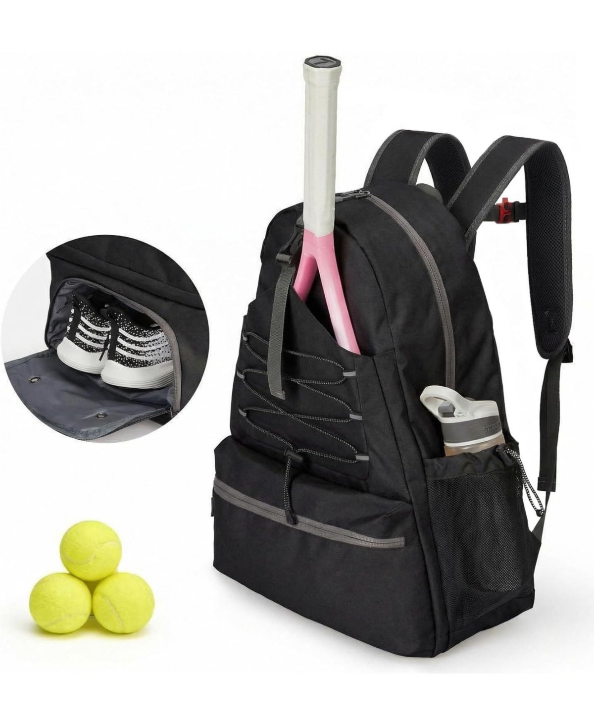 Click here for Xo Tennis Backpack  2 Racket Storage with Shoe Com... prices