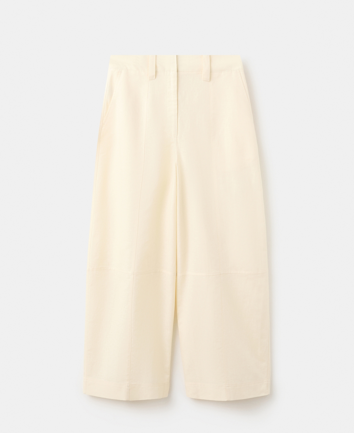 Click here for Mango Womens Linen Balloon Pants - Ecru prices