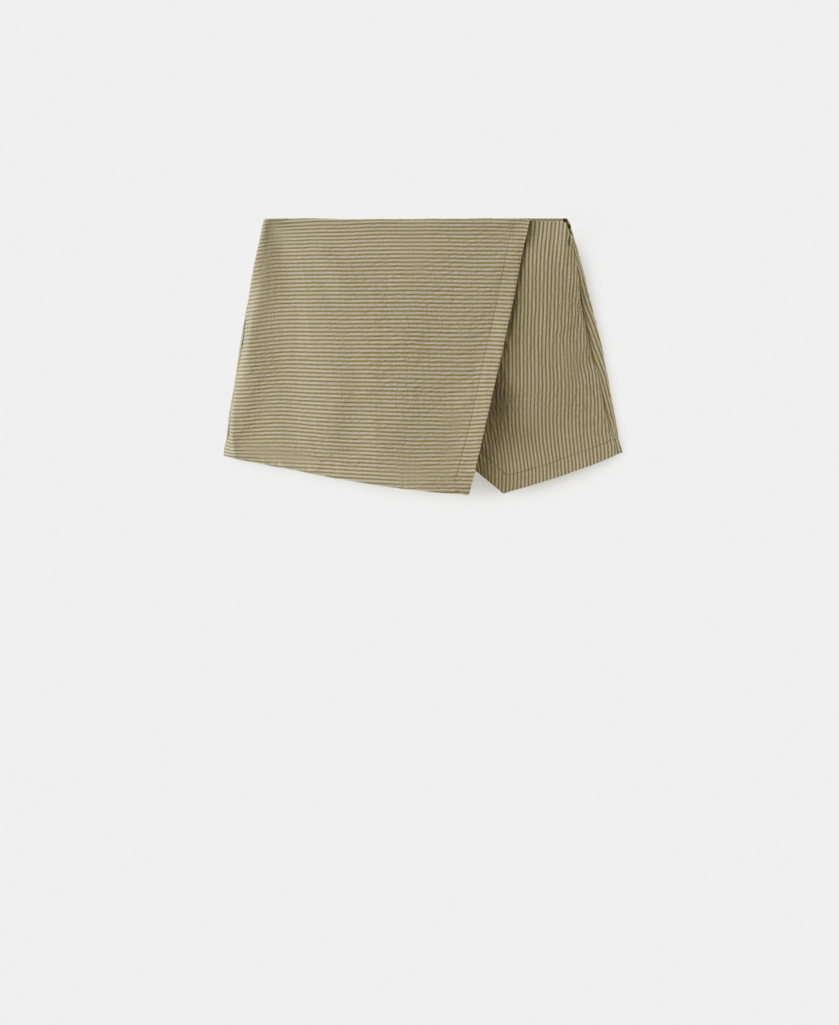 Click here for Mango Womens Lyocell Blend Striped Skort - Green prices