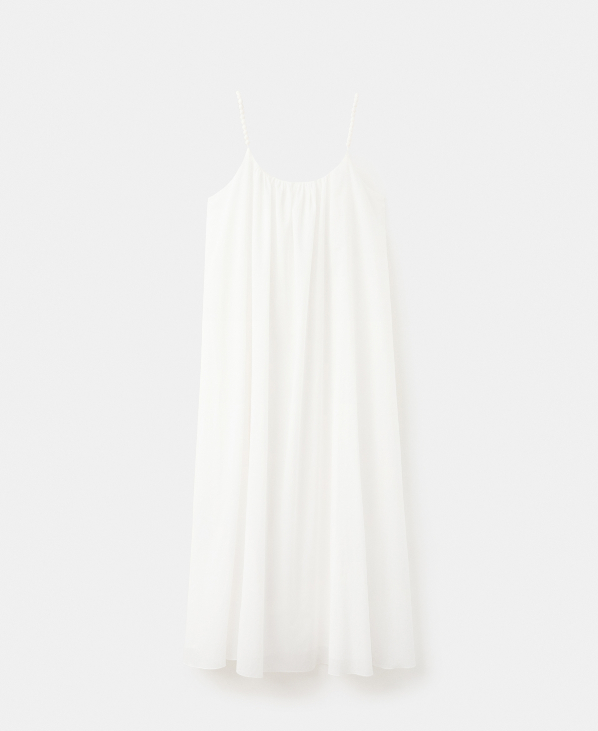 Click here for Mango Womens Beaded Straps Cotton Dress - White prices