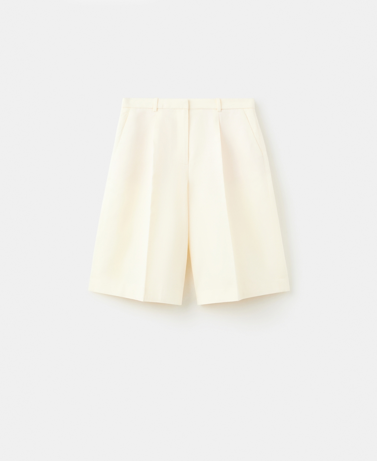 Click here for Mango Womens Straight Linen Bermuda Shorts - Off W... prices