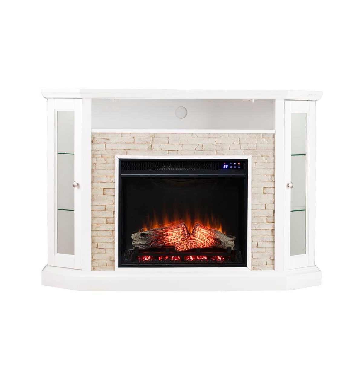 Click here for Augusta Home Redden Corner Electric Fireplace With... prices