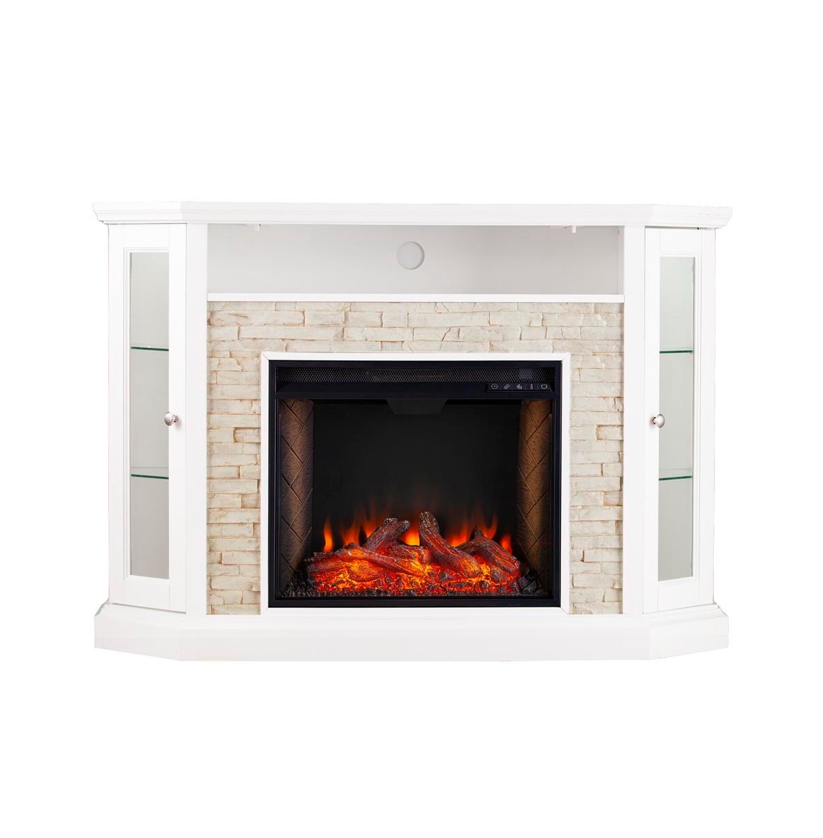 Click here for Augusta Home Redden Corner Electric Fireplace With... prices
