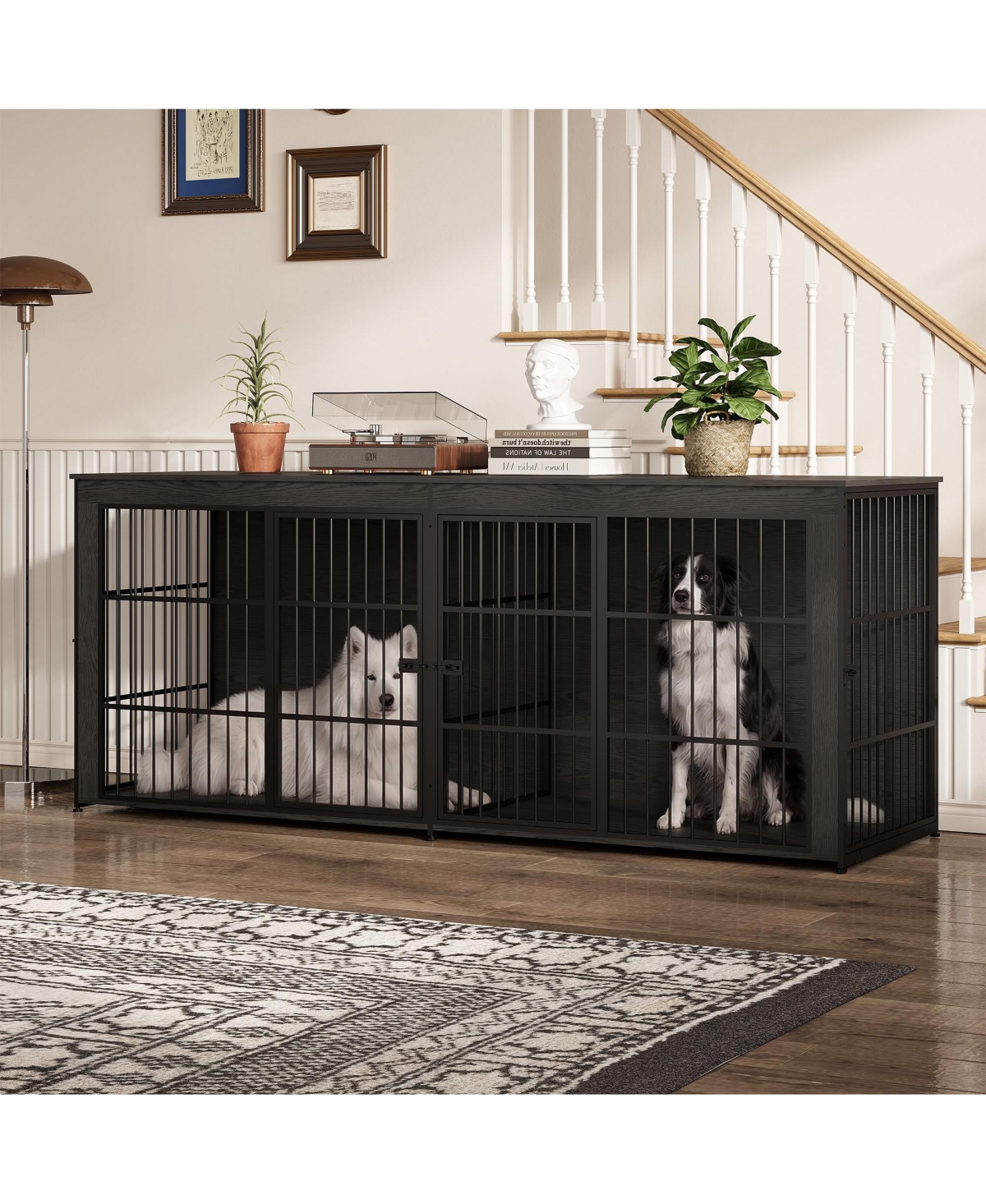 Click here for homfan Heavy Duty Wooden Dog House Furniture  Doub... prices