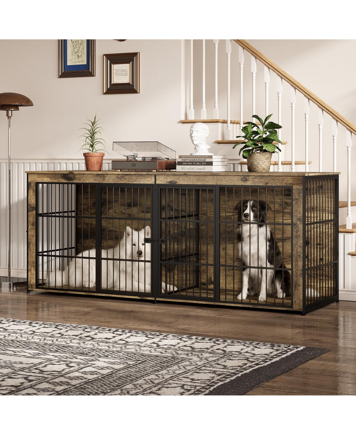 Click here for homfan Heavy Duty Wooden Dog House Furniture  Doub... prices