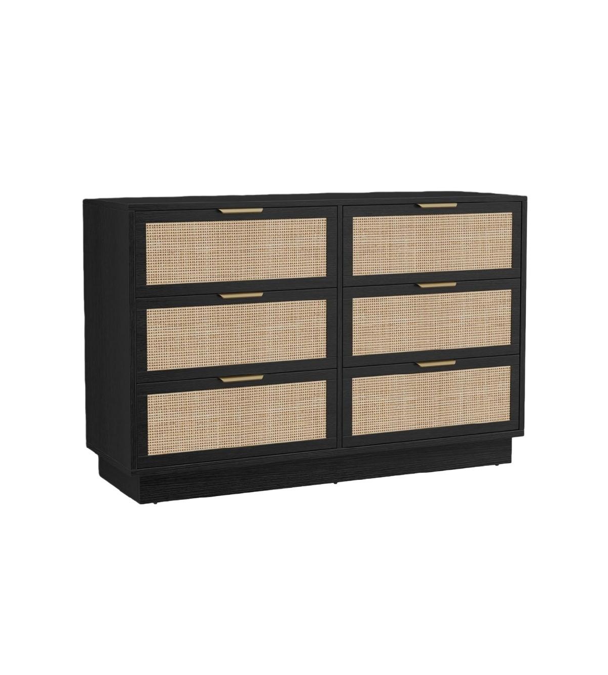 Click here for gaomon 6 Drawer Rattan Dresser with Integrated Cab... prices