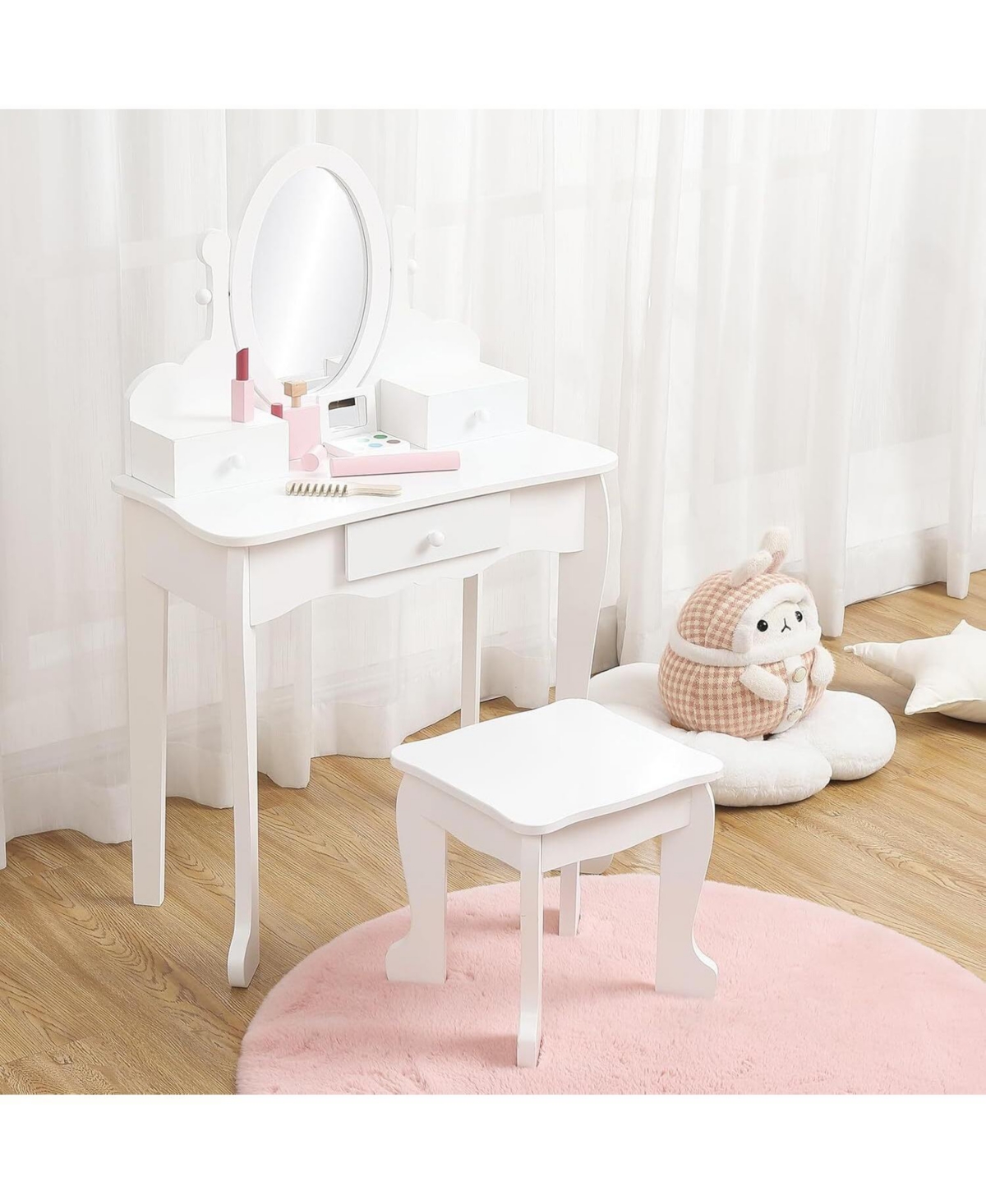 Click here for gaomon Girls Makeup Vanity Set  Pretend Dress-Up P... prices