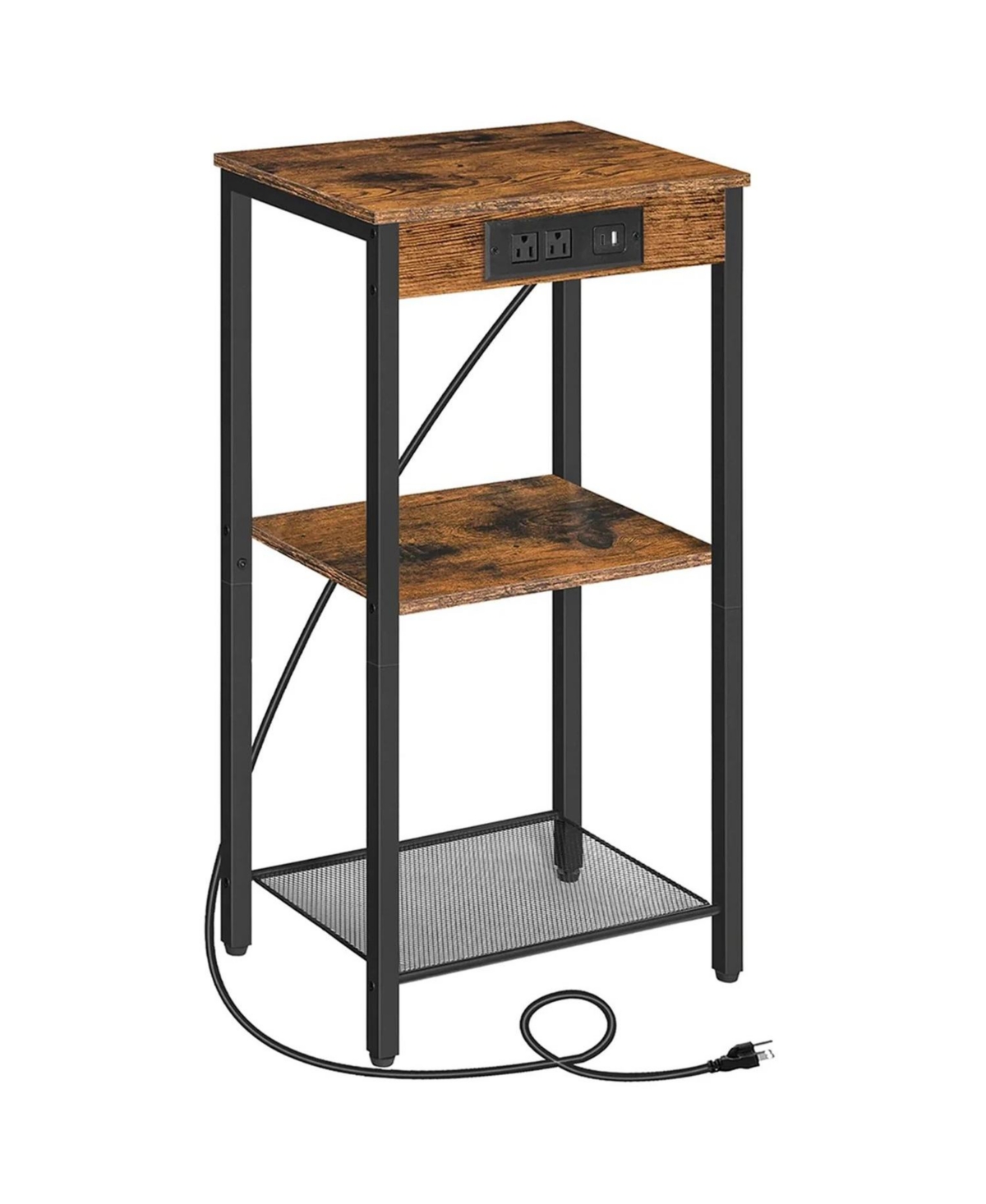 Click here for Slickblue 3-Tier Accent Side Table with Built-In C... prices
