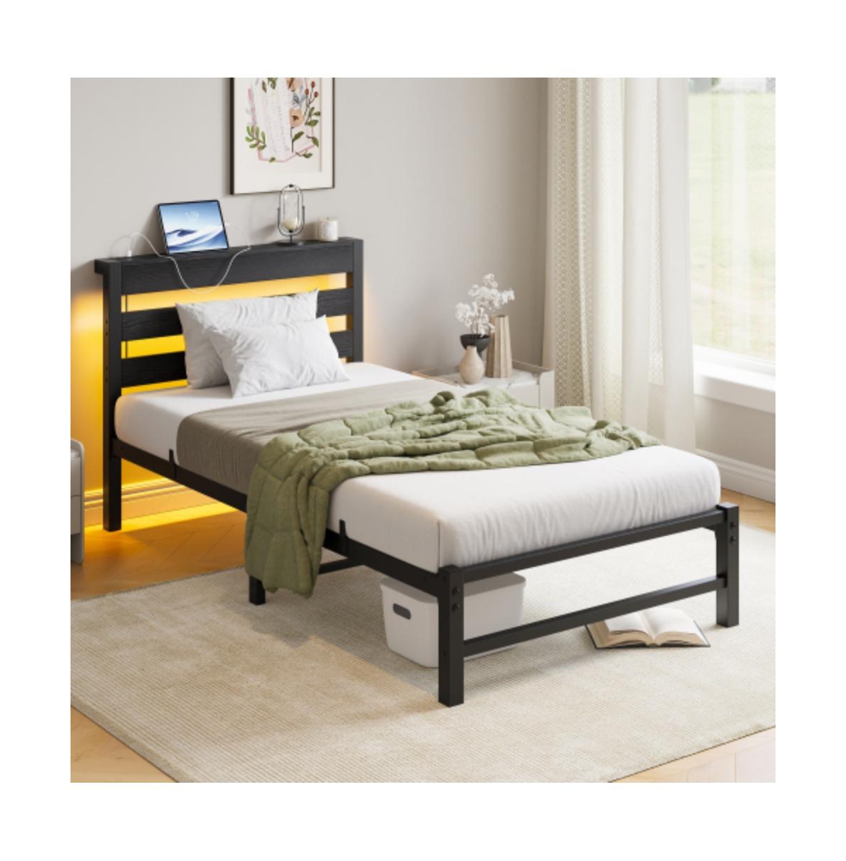 Click here for Lucky One Twin Size Heavy Duty Platform Bed Frame... prices