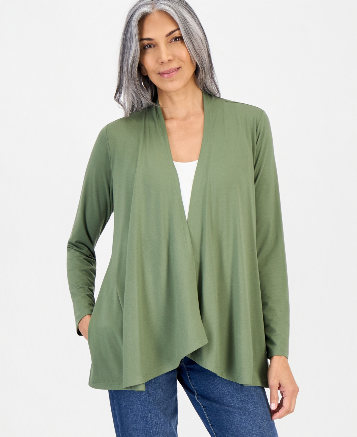 Click here for Style & Co Womens Open-Front Knit Cardigan  Create... prices