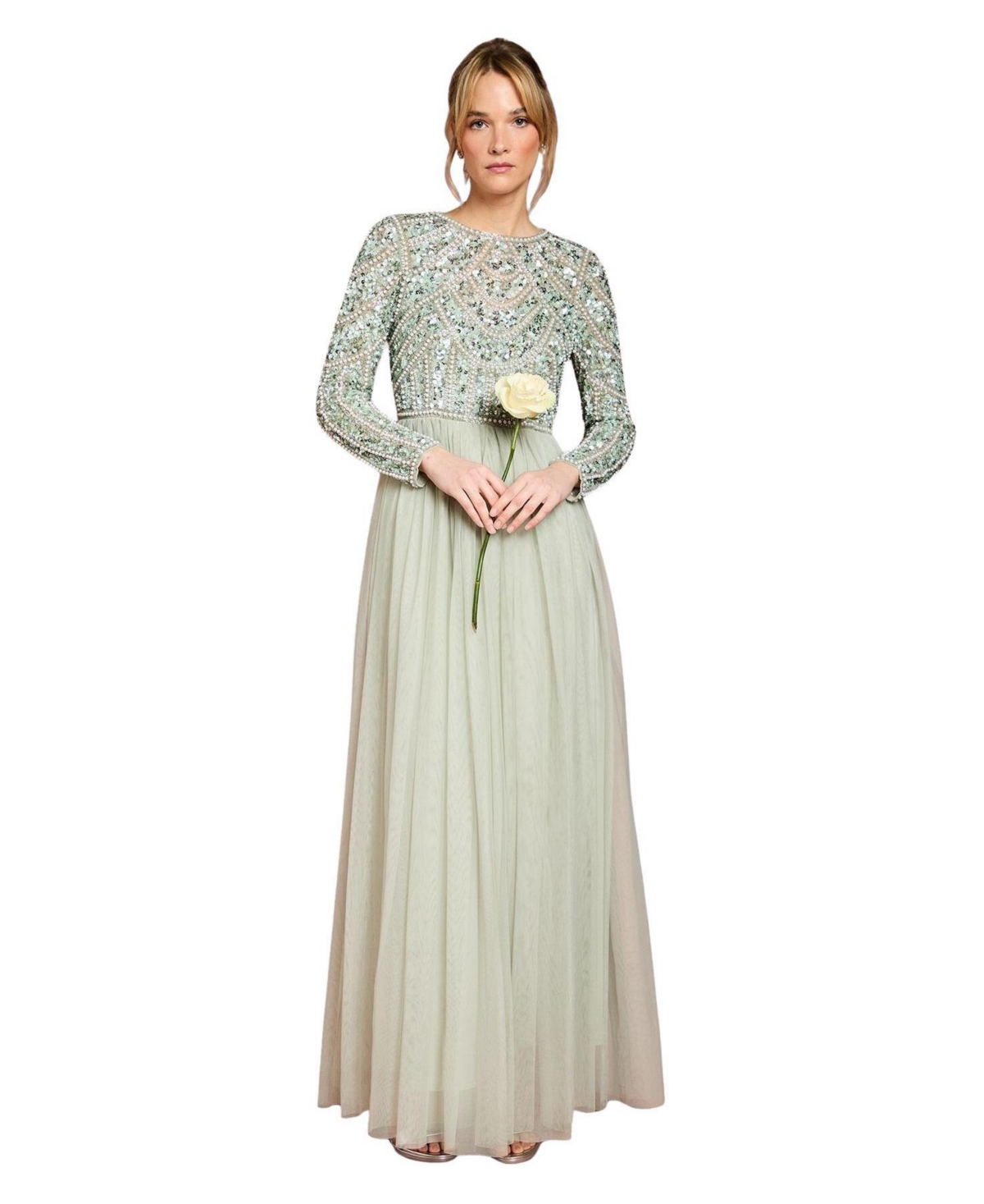 Click here for Coast Womens Sequin Bodice Tulle Skirt Maxi Dress... prices