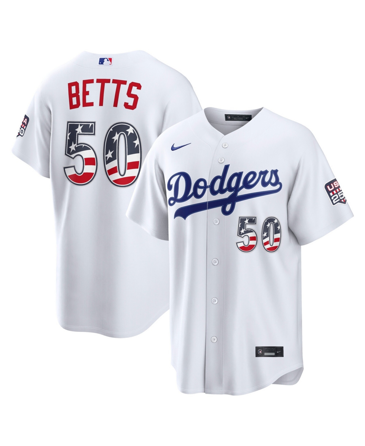 Click here for Nike Mens Mookie Betts White Los Angeles Dodgers U... prices