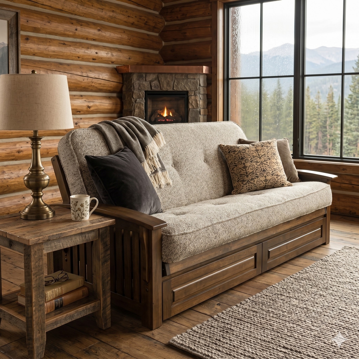 Click here for Kodiak Washington Convertible Futon Sofa Bed with... prices