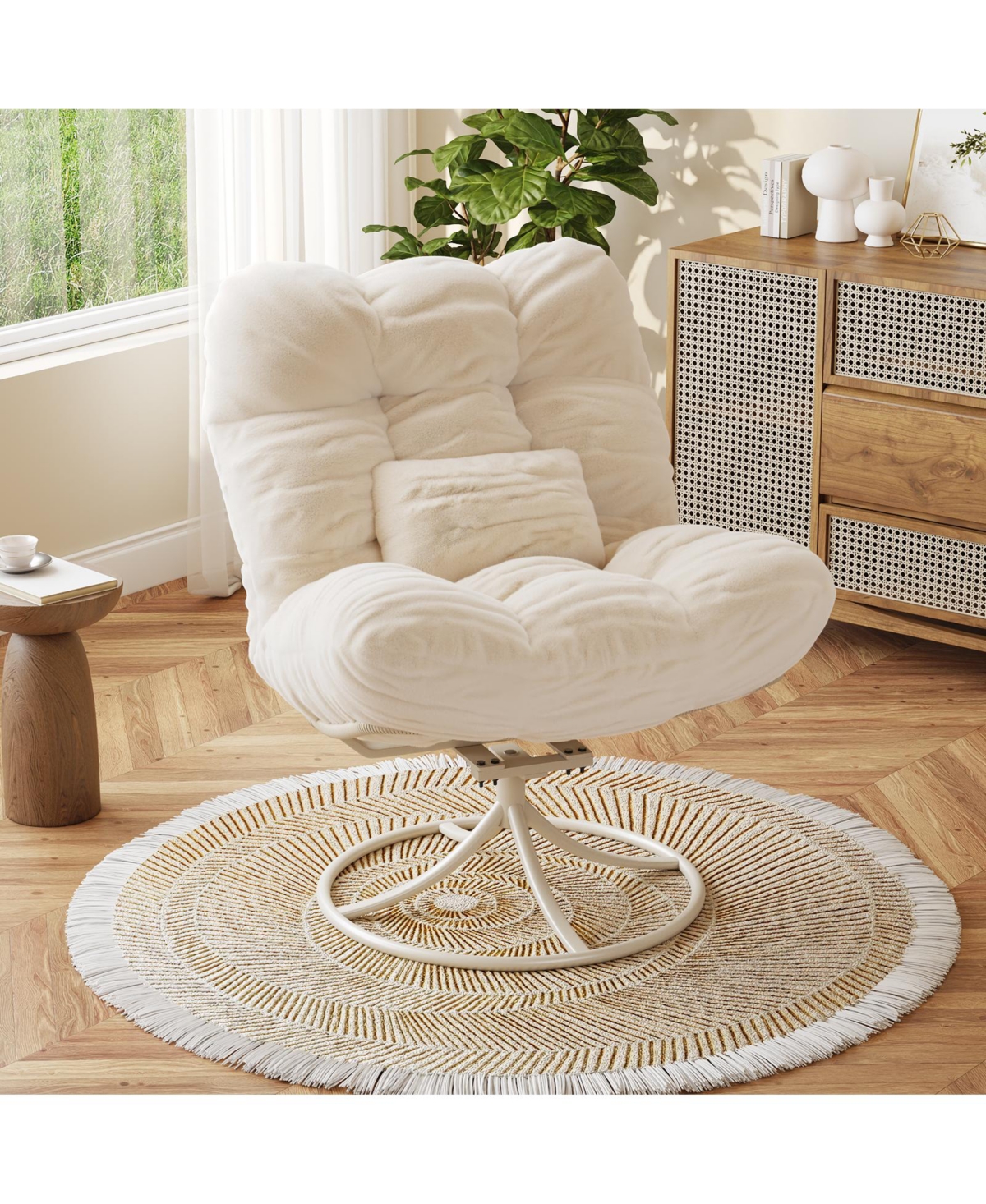 Click here for homfan Oversized Egg Rocking Patio Chair  Swivel w... prices