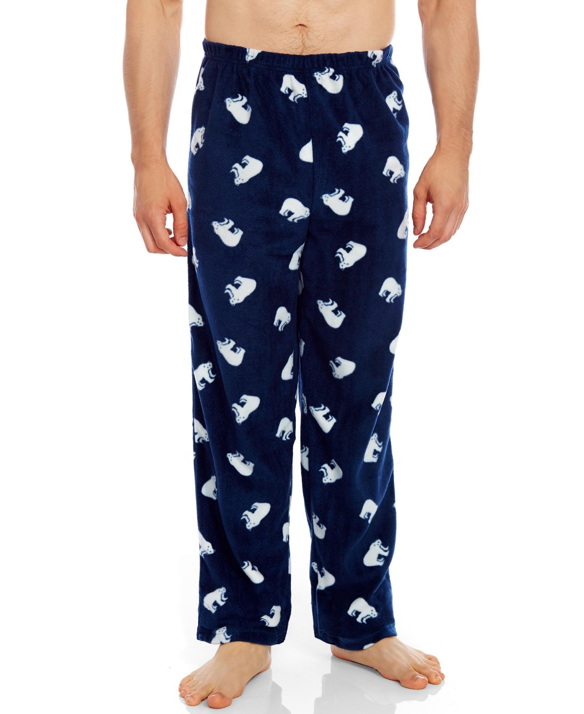 Click here for Leveret Mens Print Micro Fleece Pants - Polar bear... prices