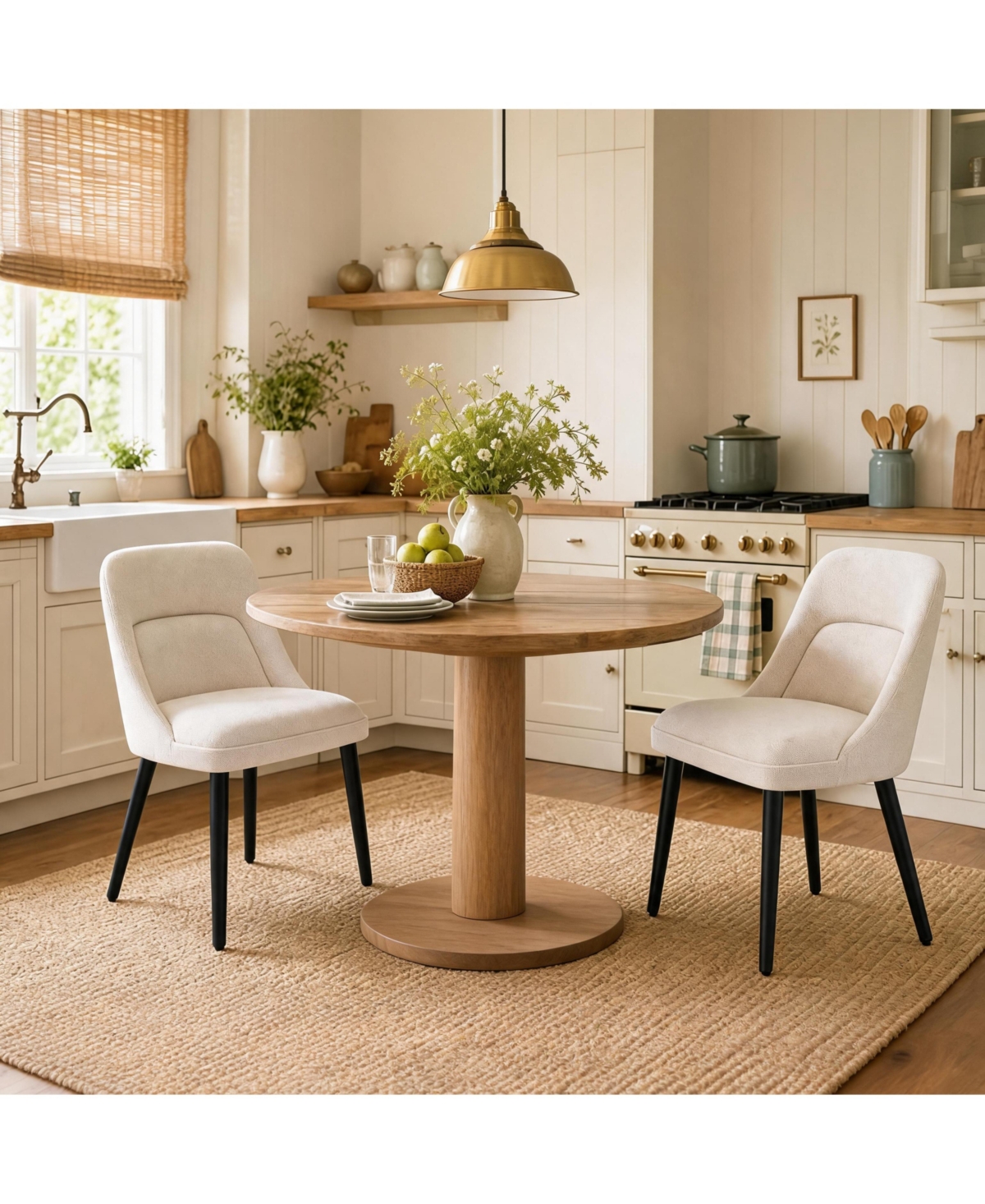 Click here for homfan Set of 2 Dining Chairs  Linen Upholstered M... prices