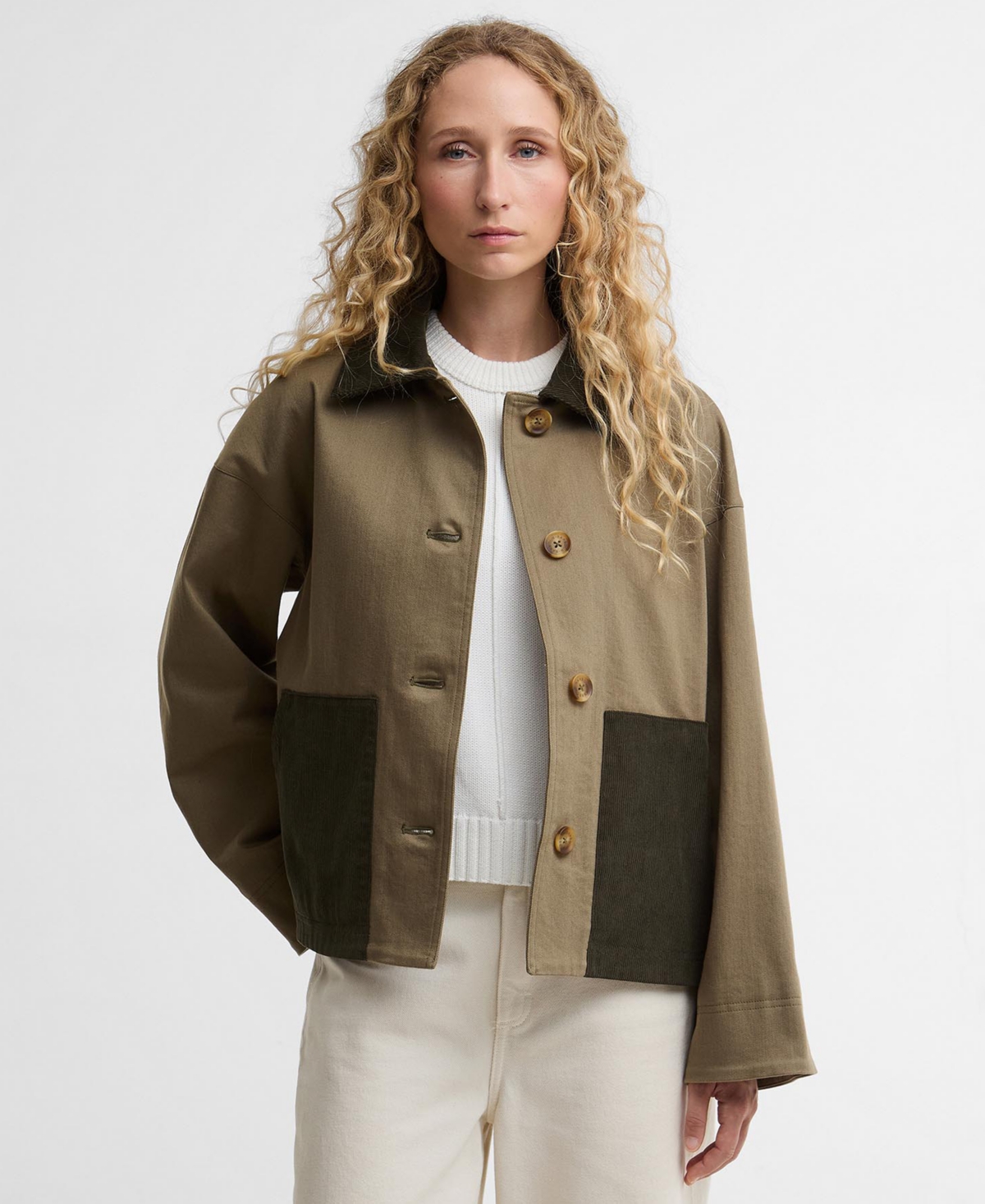 Click here for Barbour Womens Cloverdale Button-Front Casual Jack... prices