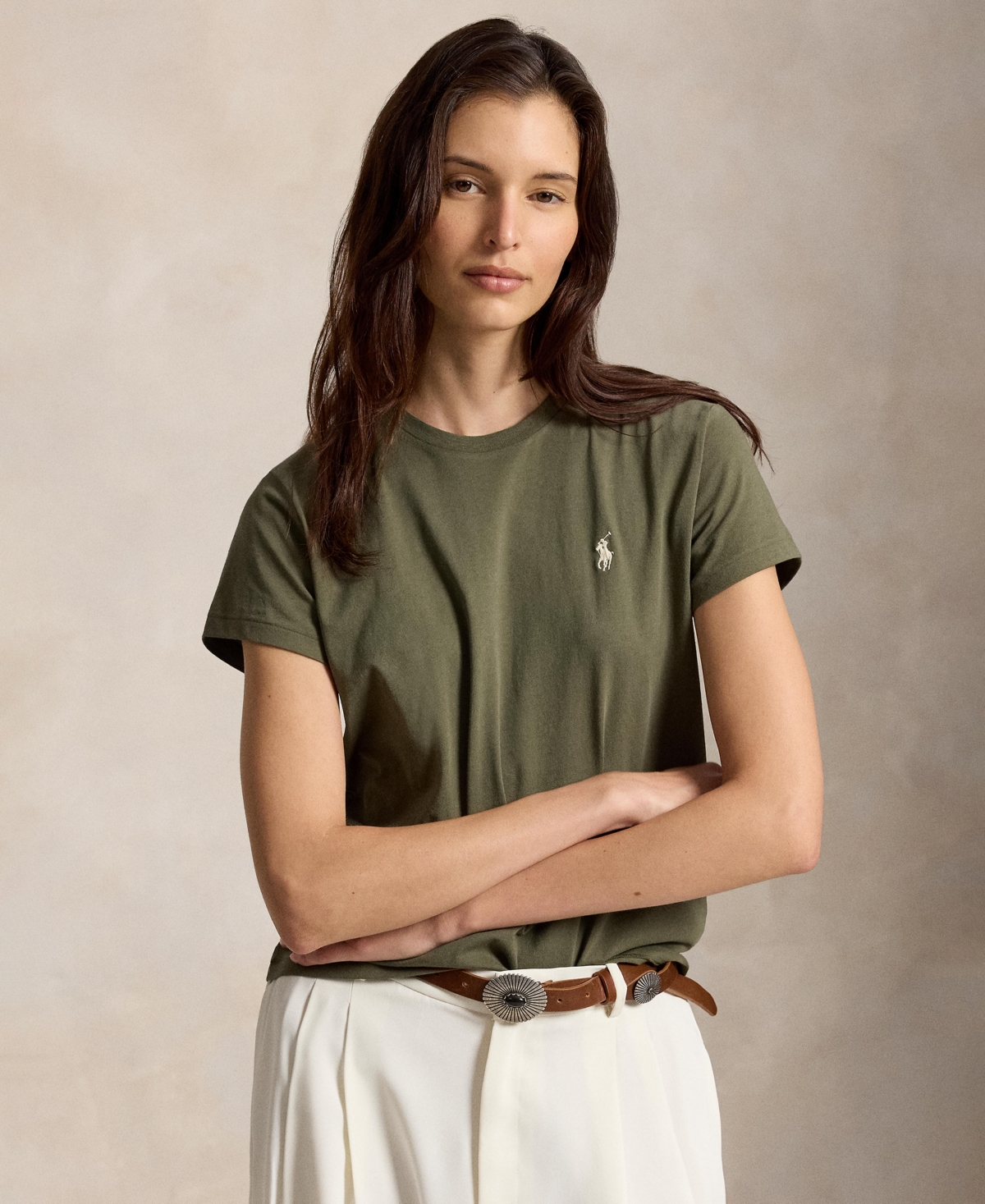 Click here for Polo Ralph Lauren Womens Crew Neck T-Shirt - Dense... prices