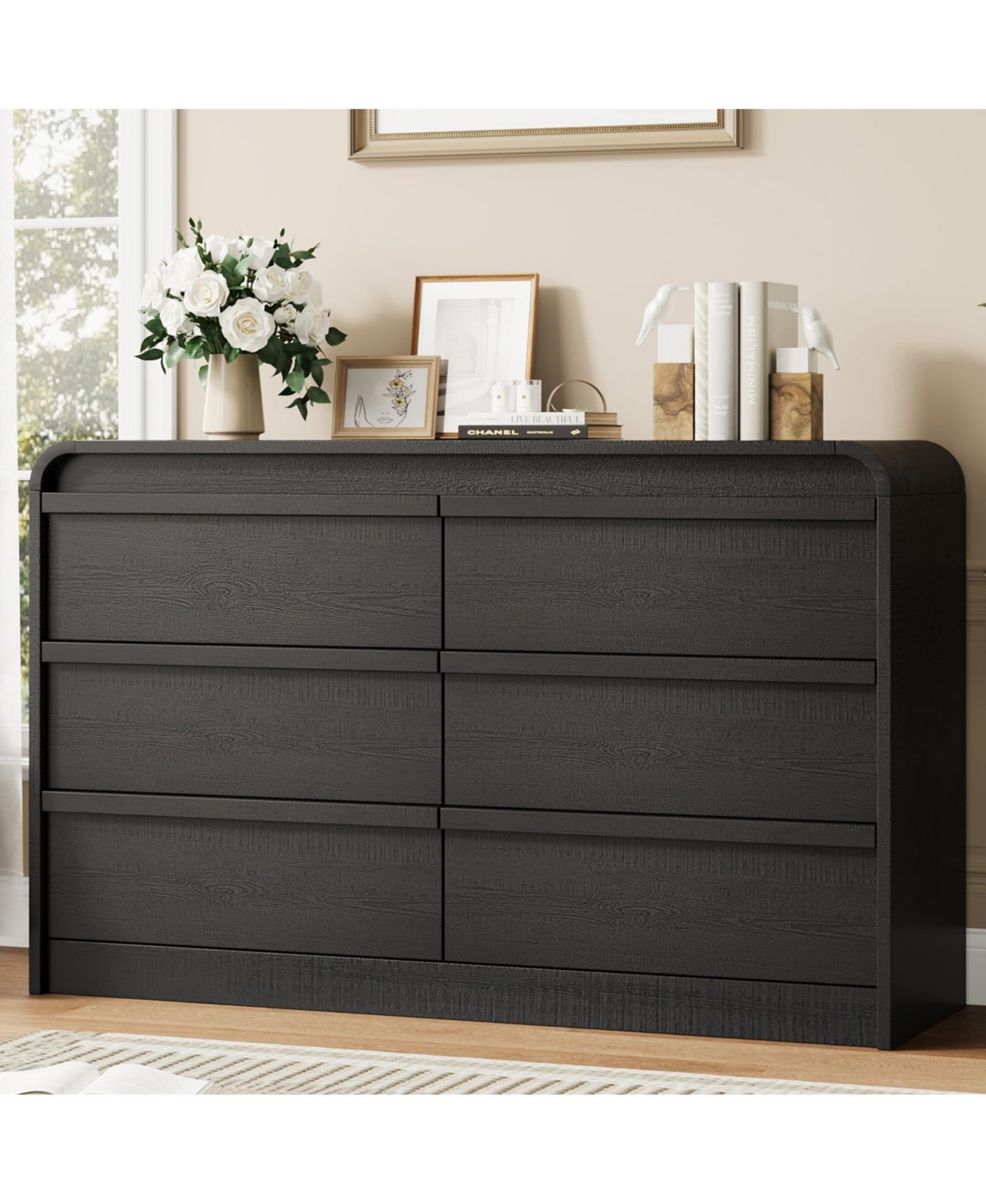 Click here for homfan Modern Arched 6 Drawer Dining Table Dresser... prices