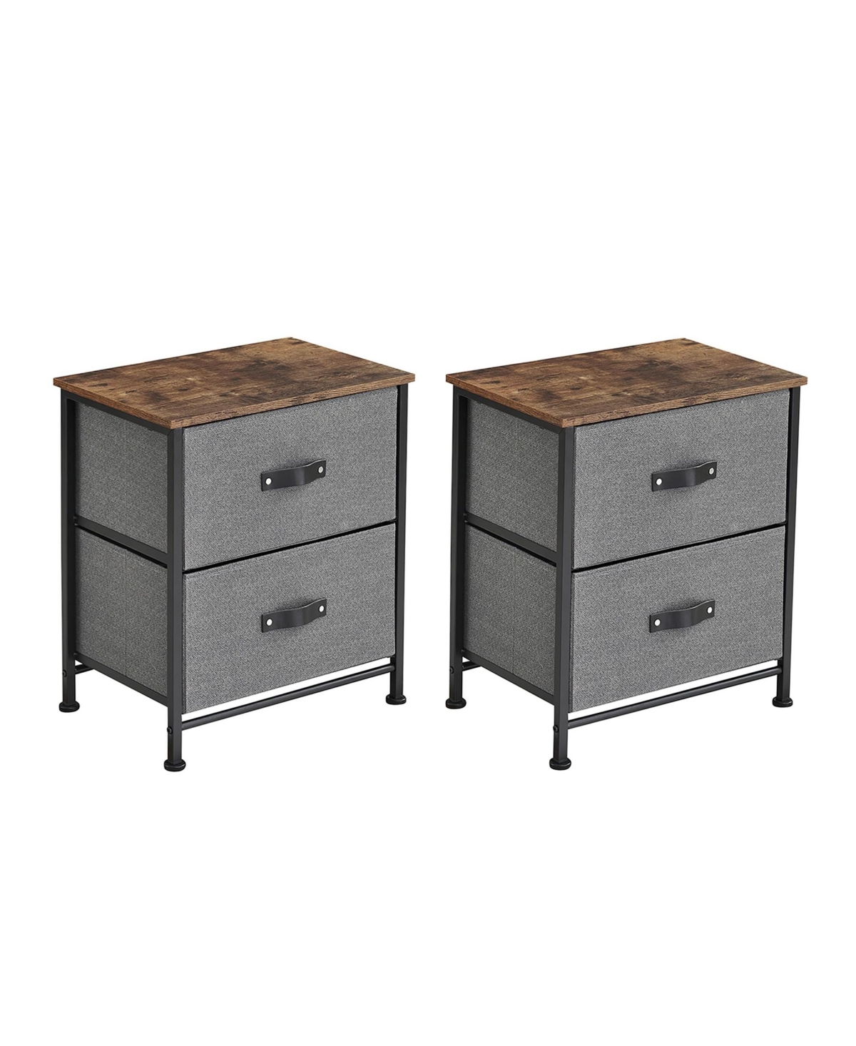Click here for homfan 2 Set of 2 Drawer Dresser for Bedroom  End... prices