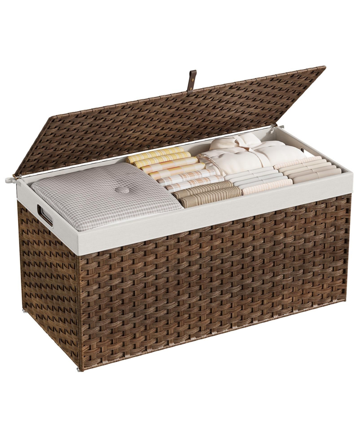Click here for Slickblue Storage Basket with Lid and Handles for... prices