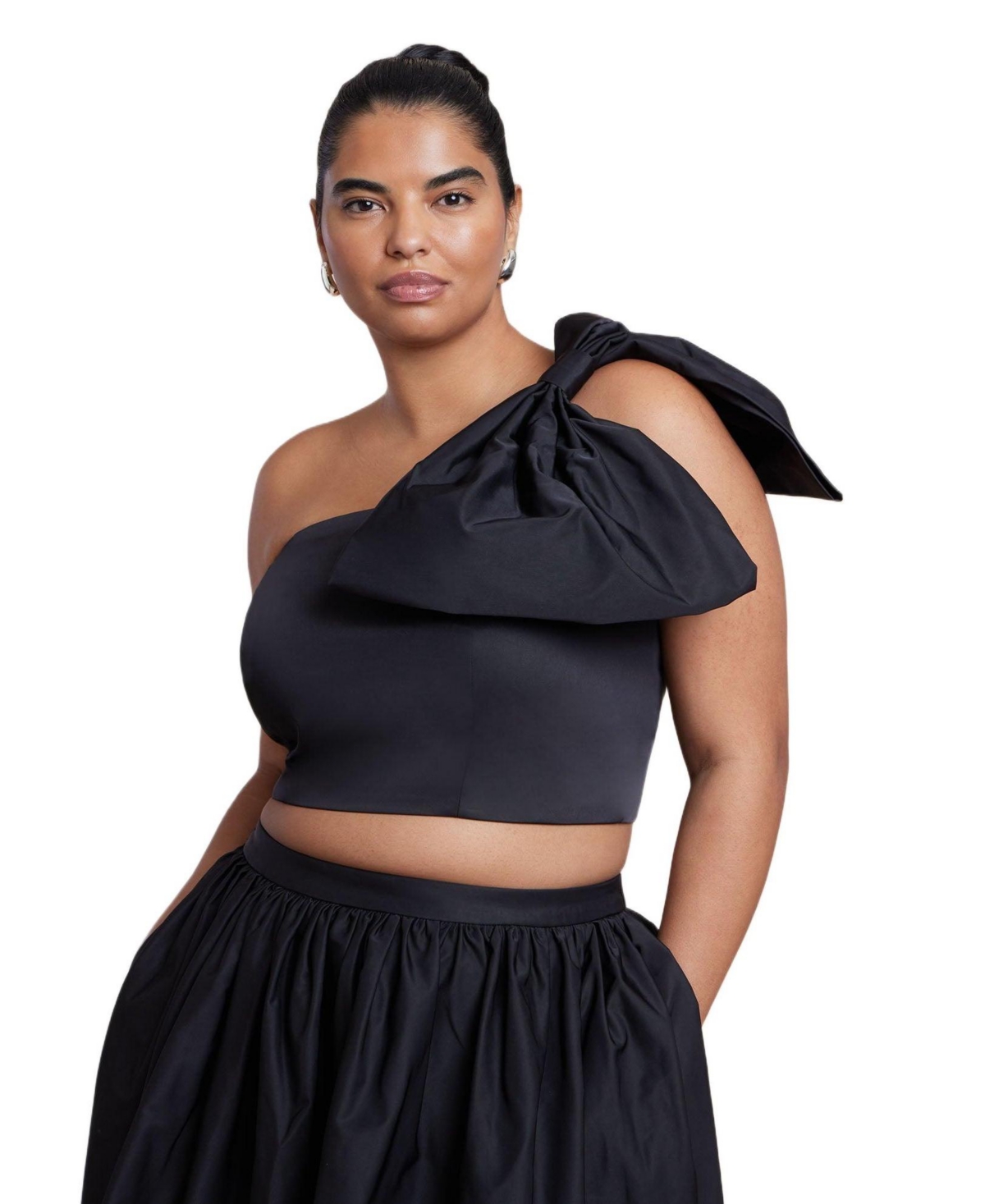 Click here for Eloquii Plus Size Womens with Large Bow Crop Women... prices