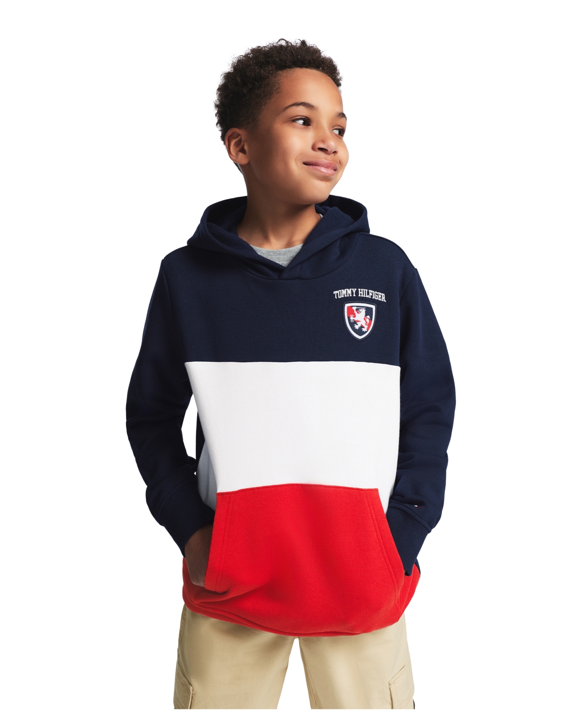 Click here for Tommy Hilfiger Boys 8-20 Color-Blocked Logo Hoodie... prices