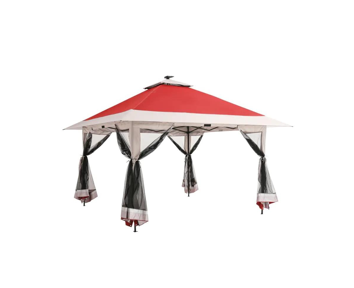 Click here for homfan 12x12 Feet Gazebo With Mosquito Netting  On... prices