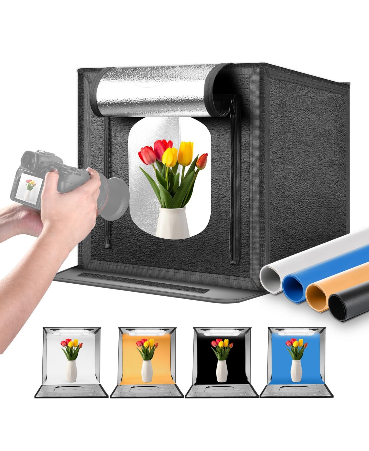 Click here for Neewer LP60 Photo Studio Light Box with 24  50W  1... prices
