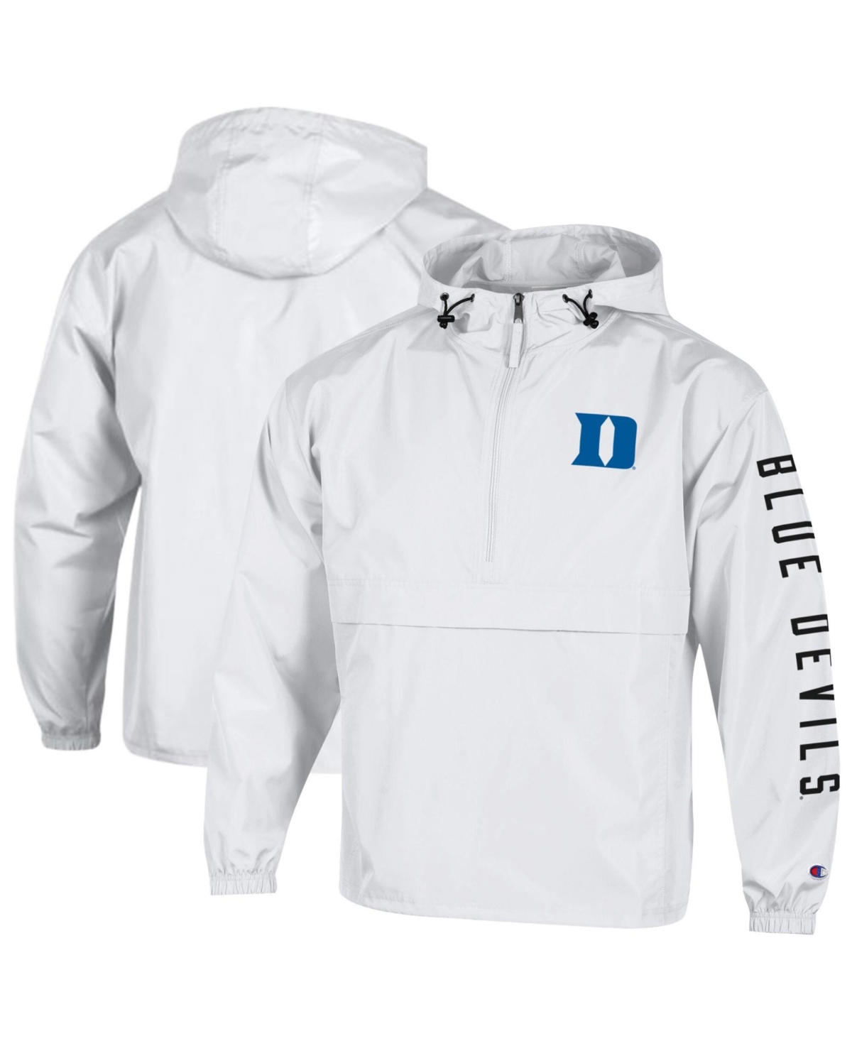 Click here for Champion Mens White Duke Blue Devils Cloud Packabl... prices
